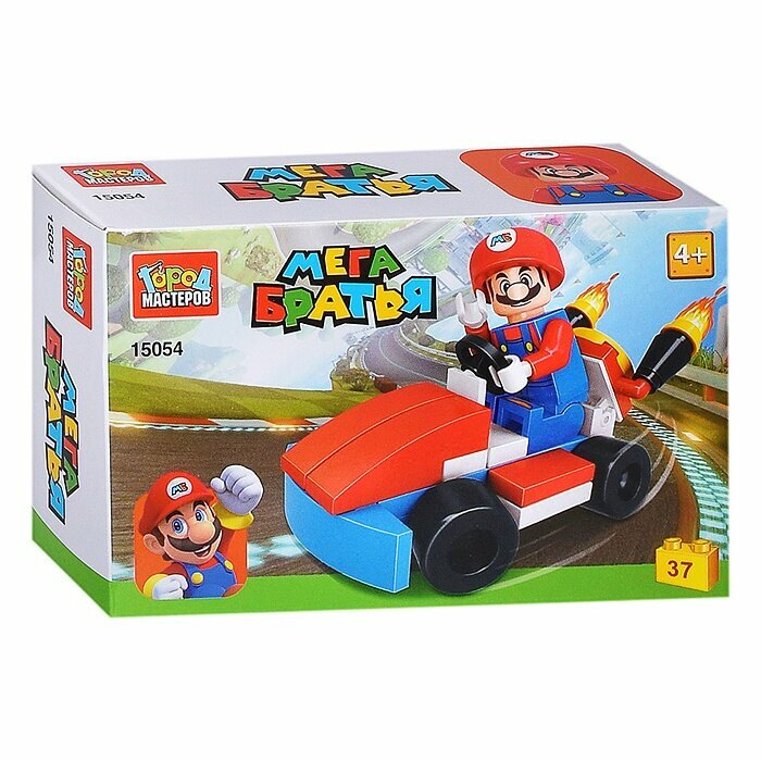 Конструктор Город Мастеров "Марио", 37 деталей, от 6 лет, пластик