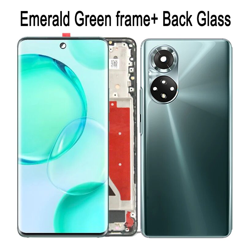 Оригинальные функции, замена ЖК-дисплея для HUAWEI Honor 50, сенсорный экран, Emerald Greenframe