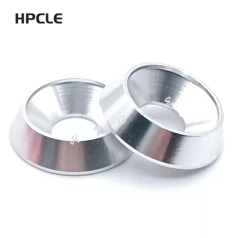 Алюминиевые винты HPCLE с декоративной шайбой, набор из 5-10 шт, M3-M8 Silver, M3 10pcs
