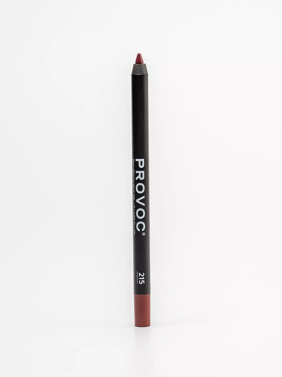 Provoc Gel Lip Liner Filler 215 Полуперманентный гелевый карандаш для губ (красно-коричневый)