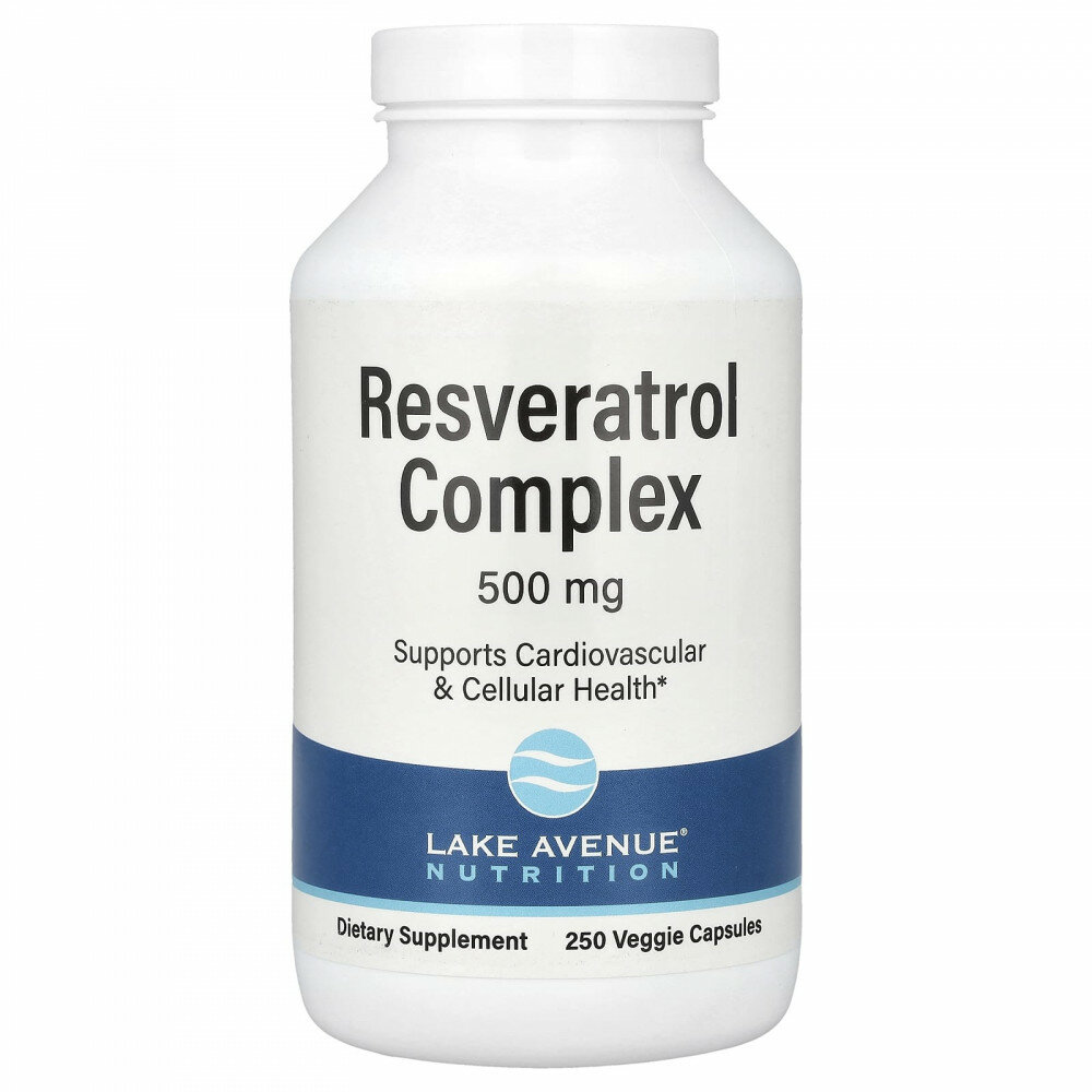 California Gold Nutrition, комплекс ресвератрола с экстрактом виноградных косточек, экстрактом красного вина и транс-ресвератролом, 250 вегетарианских капсул