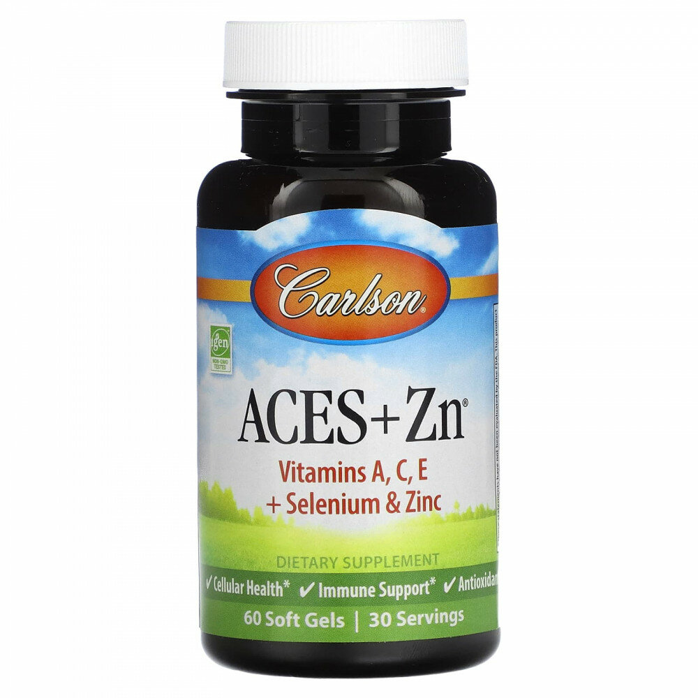 Carlson, Aces + Zn®, 60 капсул
