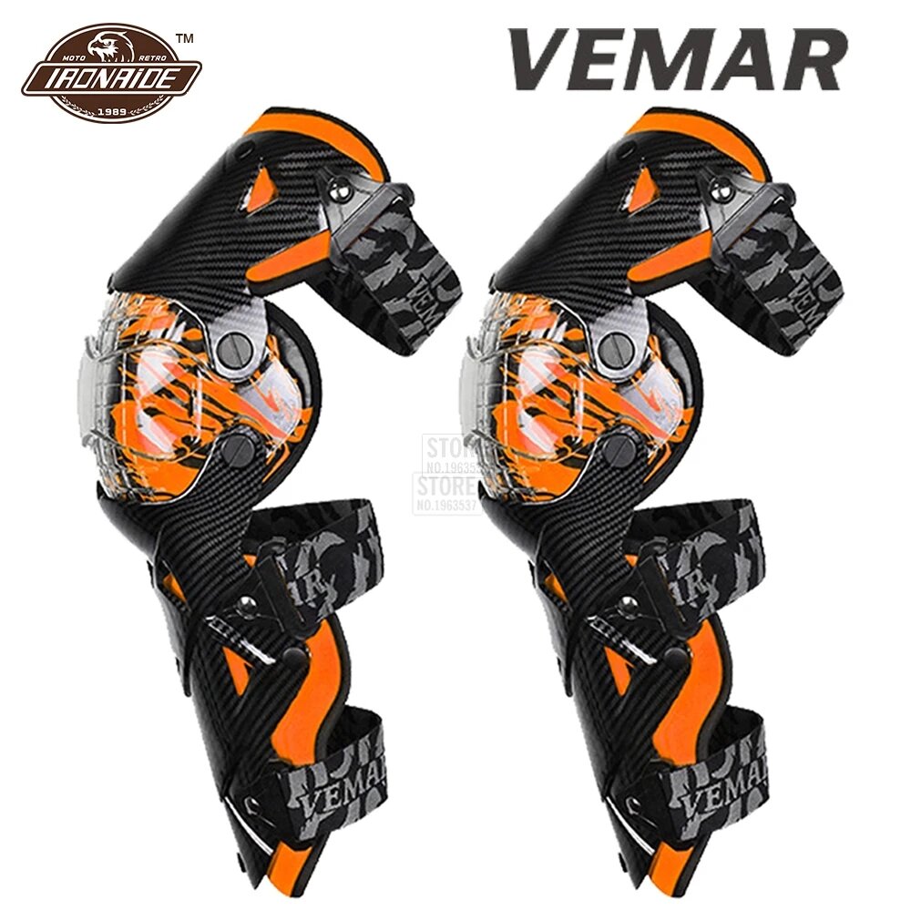 Мото наколенники VEMAR E-18 Orange