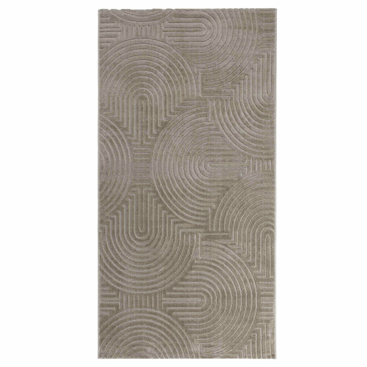 Ковер Турецкий AHENKLI SOFT дизайн J959A BEIGE-BEIGE 1.4x2м