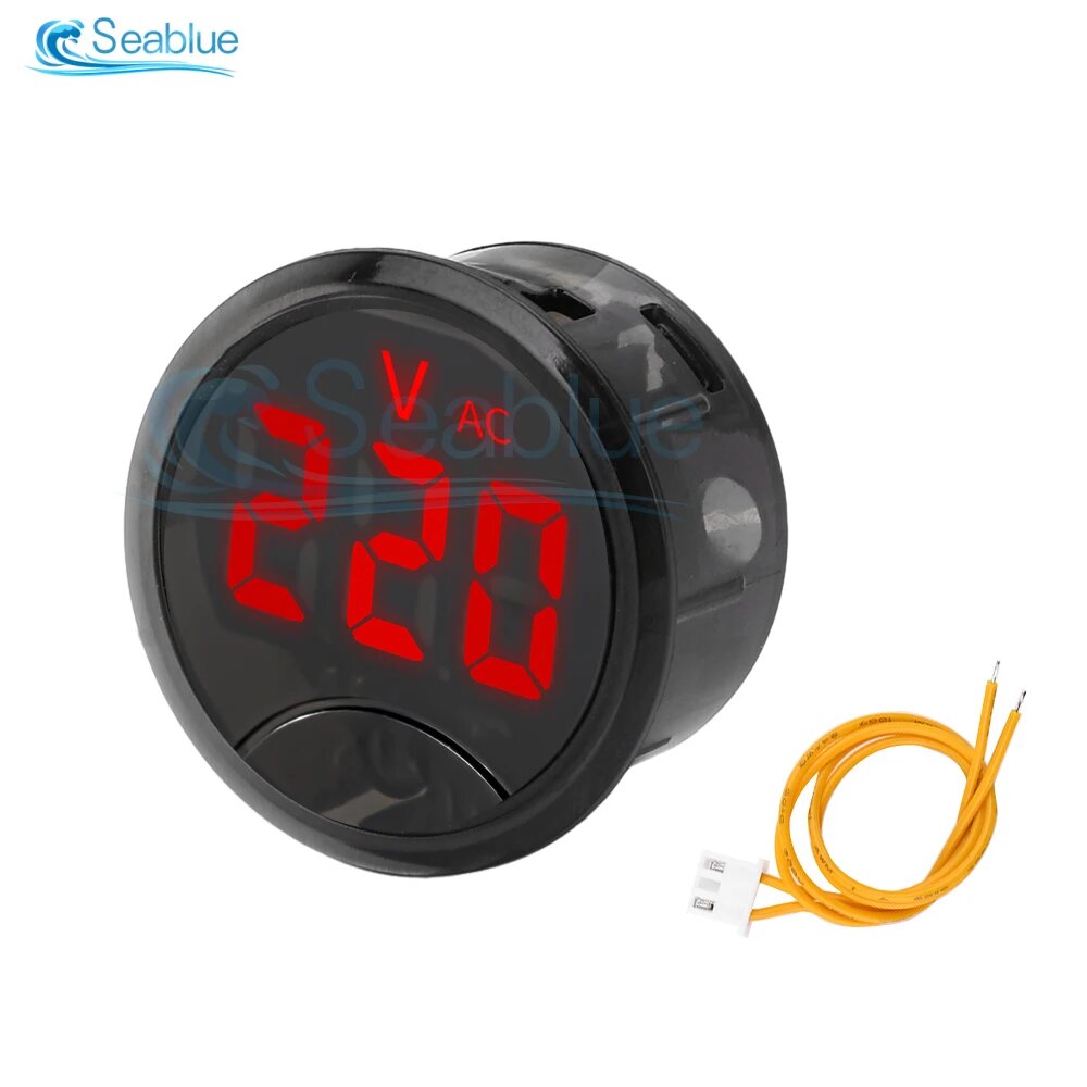 Вольтметр цифровой красный, 0-99.9V