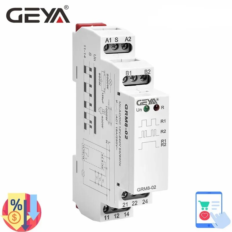 GEYA GRM8 Импульсное реле 16A GRM8-01 AC230V
