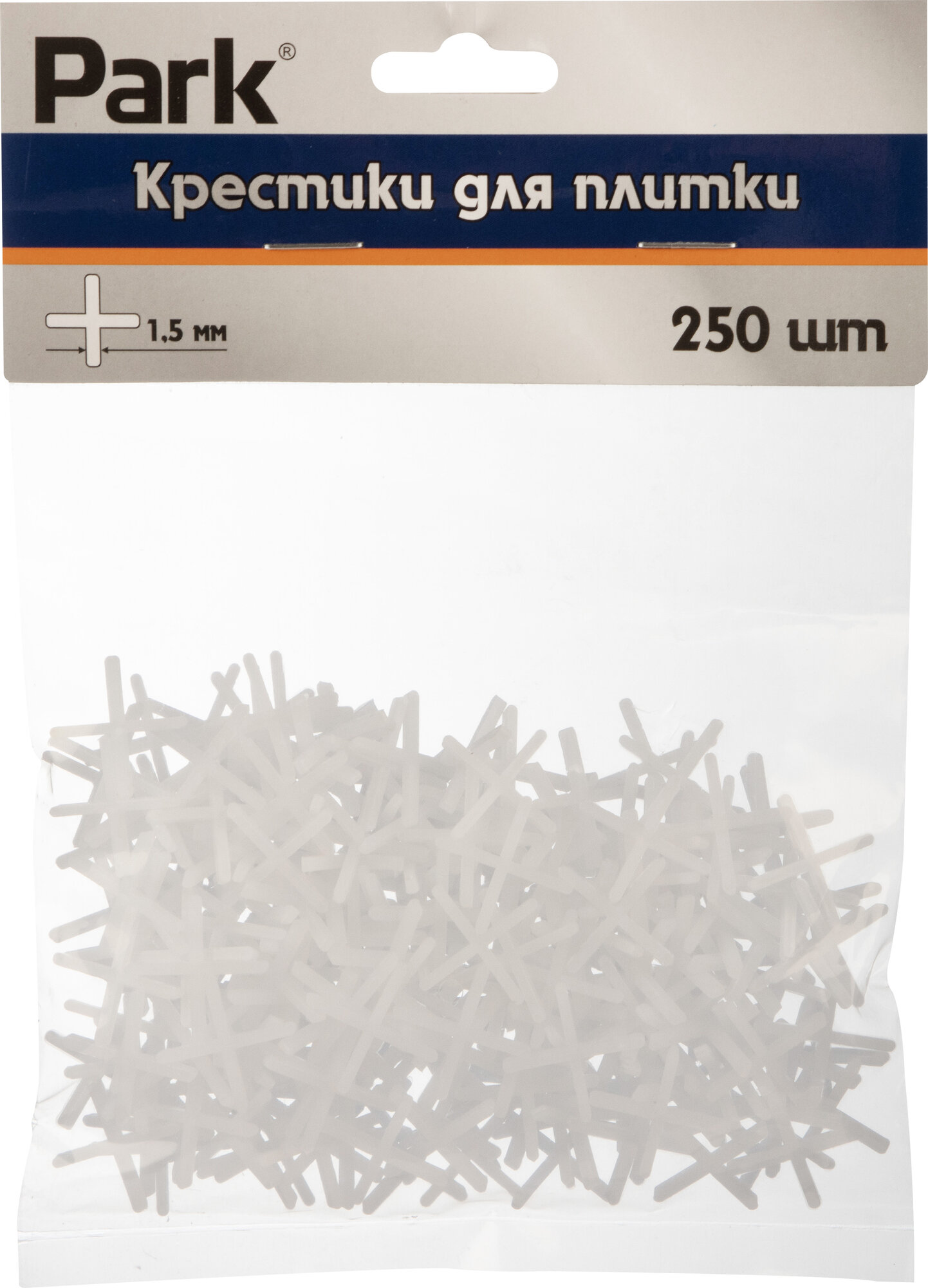 Крестики для кафельной плитки Park, ширина шва: 1.5 мм, 250 шт.