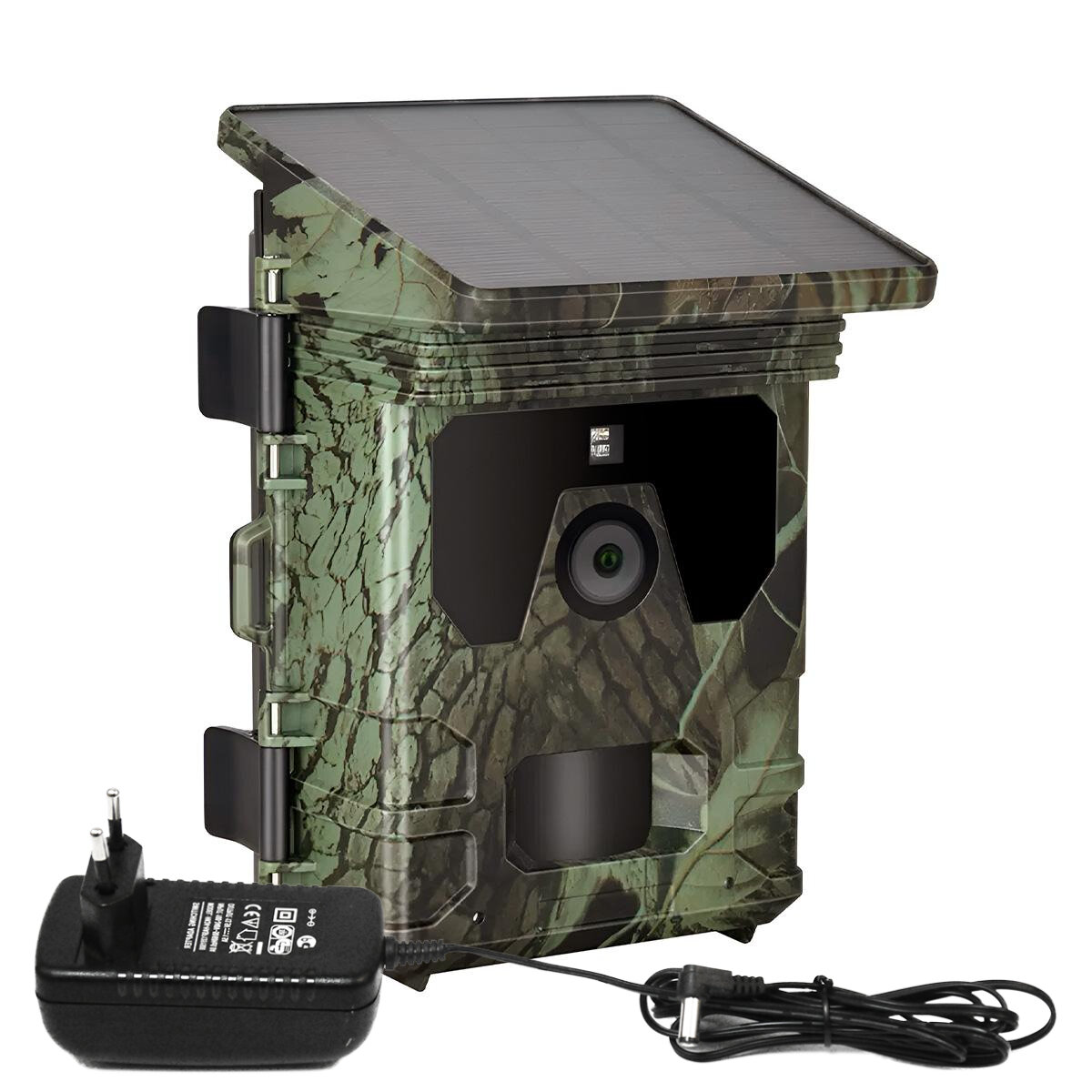 Лесная 4K фотоловушка Filin-600A HC (RUS) (F83491LU) для наблюдения за животными в лесу. Невидимая ночная ИК подсветка, солнечная панель. Видео 4K,