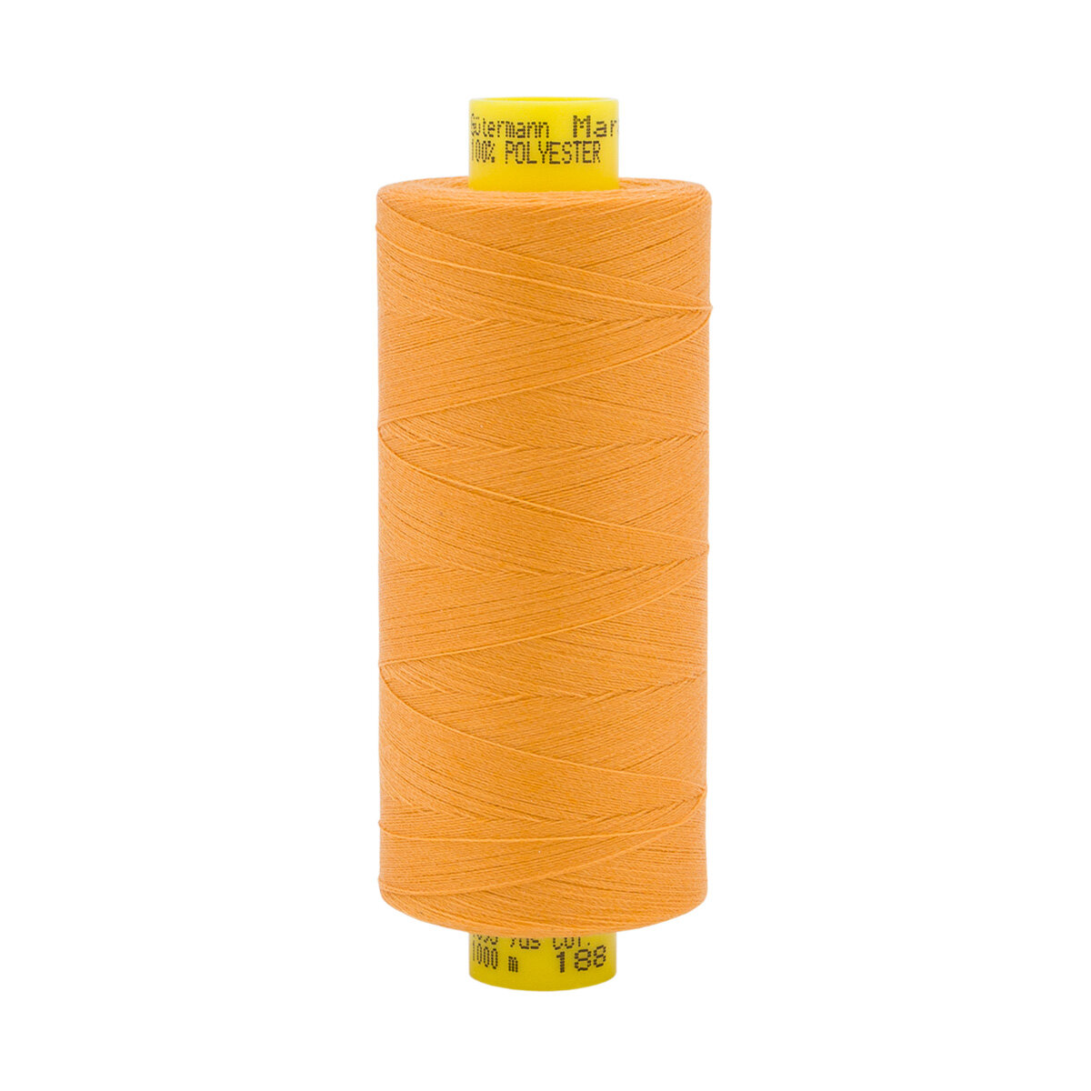Нитки швейные Mara 150, 10шт*1000 м, для деликатных тканей, Gutermann (188 яркий абрикос)