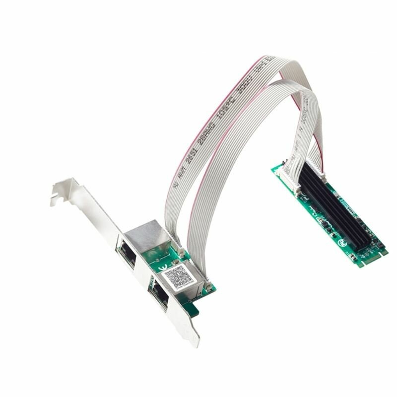 Беспроводной модем, Двухпортовая гигабитная сетевая карта M.2 2,5G Сетевой адаптер M.2 в комплекте