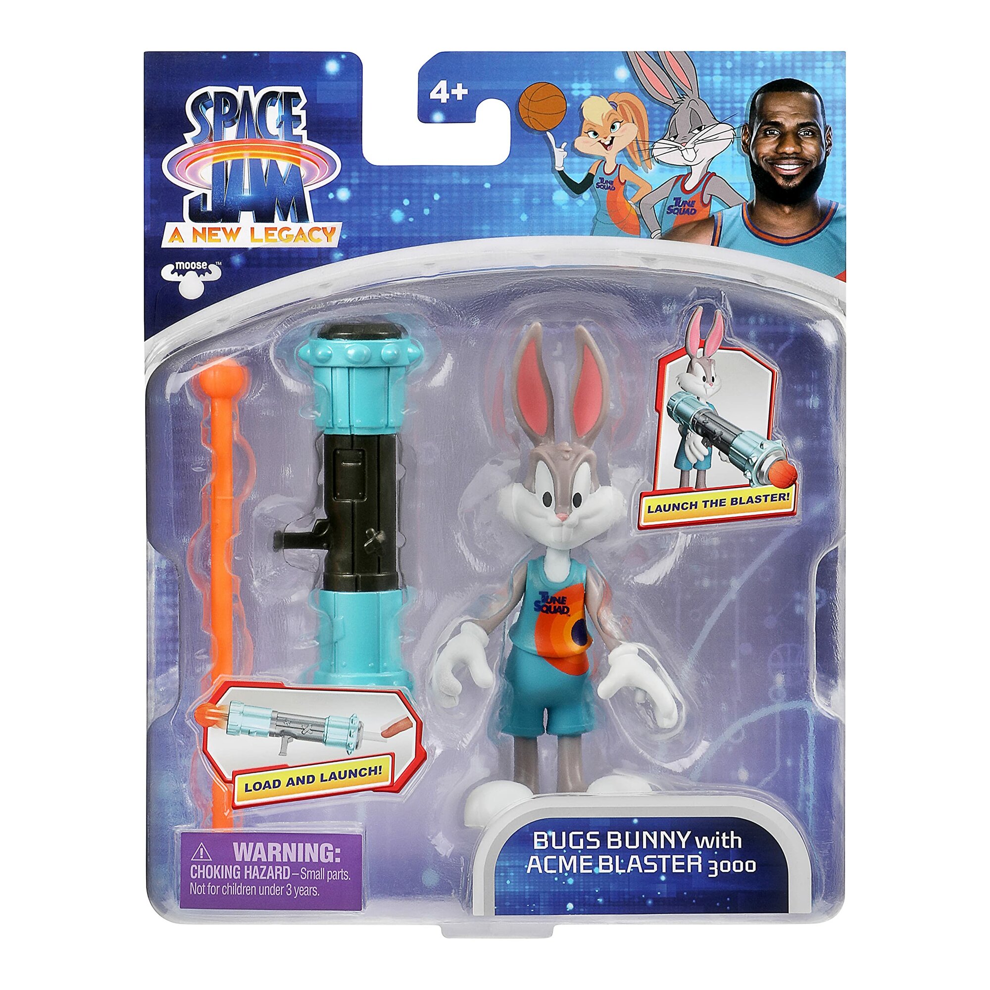 Moose Toys Space Jam A New Legacy Bugs Bunny With Acme Blaster 3000/ Детский набор модных кукол-персонажей
