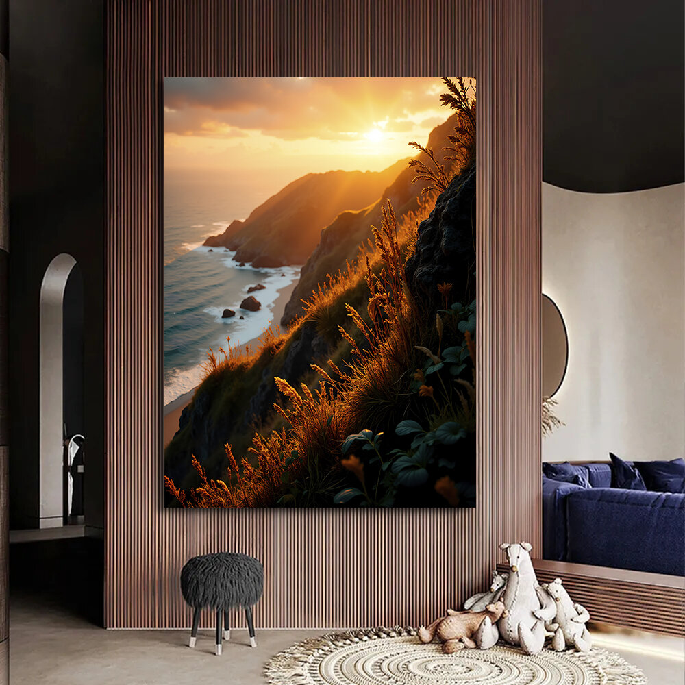 Природа / горы, море, картина на стену / в интерьер, 30х40 см.