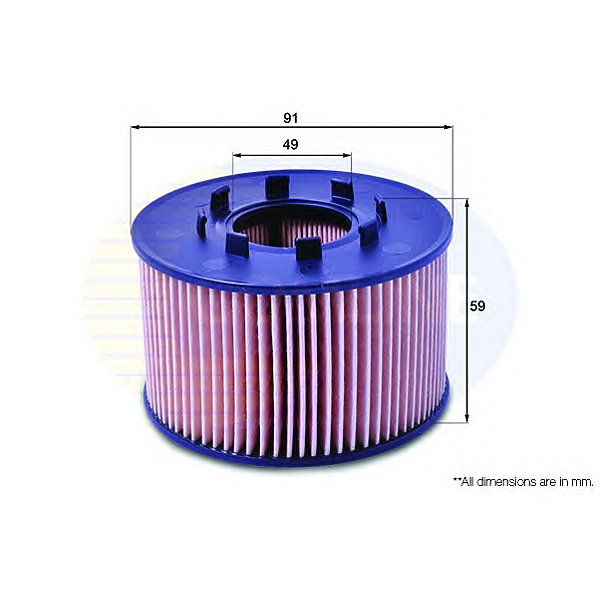COMLINE EOF082 (1088179 / 1349745 / JDE2464) фильтр масл Ford (Форд) Mondeo (Мондео) 00-07, transist 00-06, Jaguar (Ягуар)