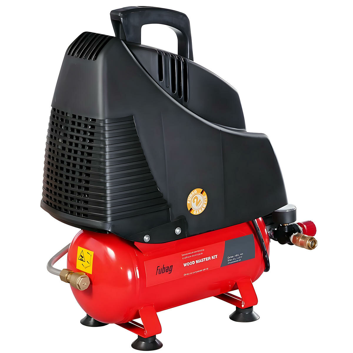 Компрессор FUBAG WOOD MASTER KIT + набор пневмоинструмента (4 предмета) 1100 Вт, 6л