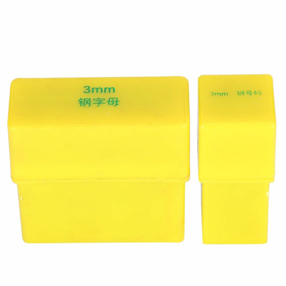 Набор штамповочных пуансонов из высокоуглеродистой стали, 36 шт, штамп с цифрами и буквами 0-9 A-Z и для рукоделия, пробойник 3 мм