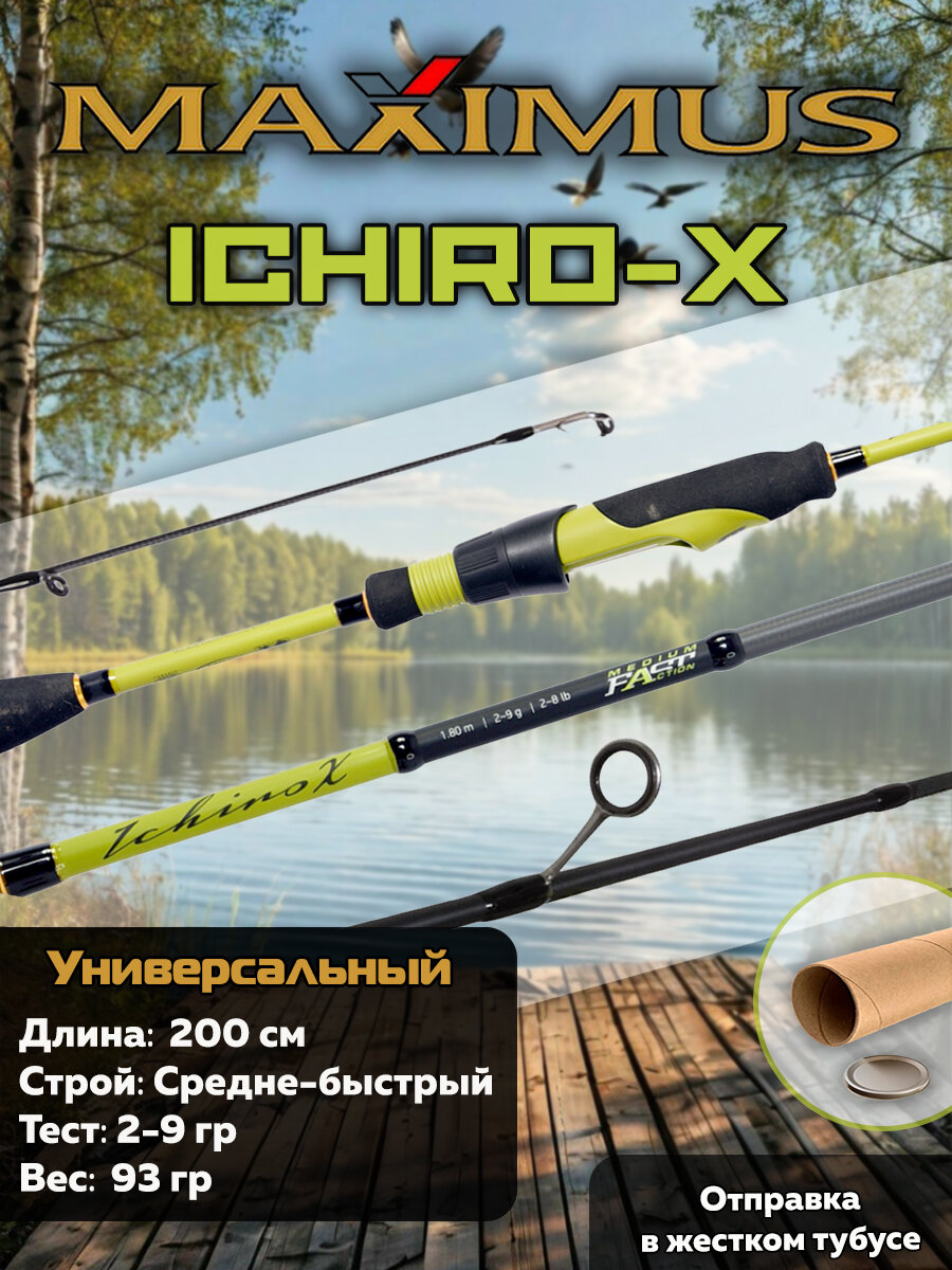 MAXIMUS Спиннинг для рыбалки ICHIRO-X 20L 2,0m 2-9g