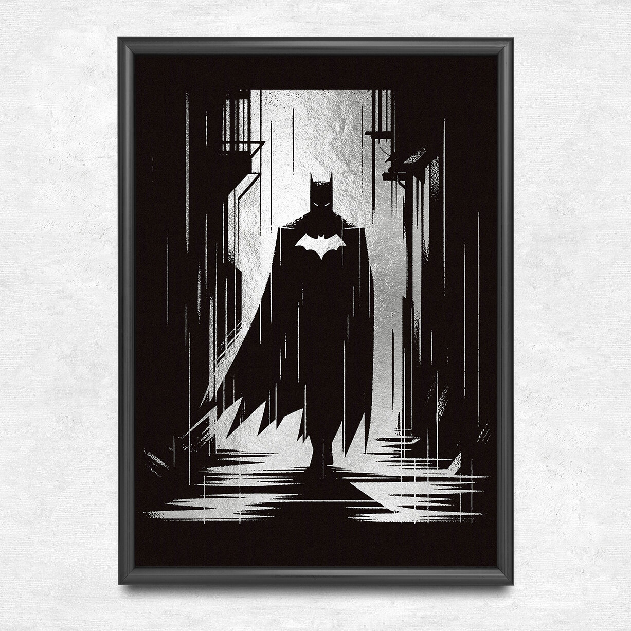 Постер на стену Бэтмен / плакат интерьерный Batman. Бетмен. Темный рыцарь. Супергерой