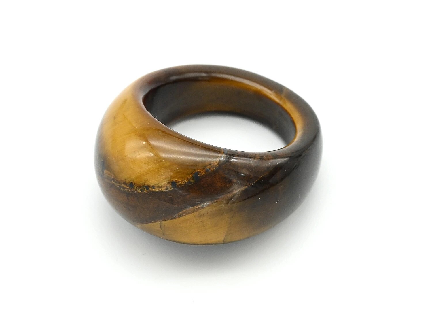 Кольцо, тигровый глаз
