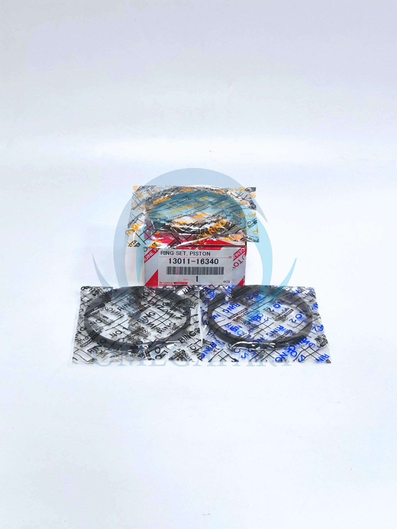 Кольца поршневые, комплект на двигатель 4A / 7A-FE STD, Toyota 1301116340