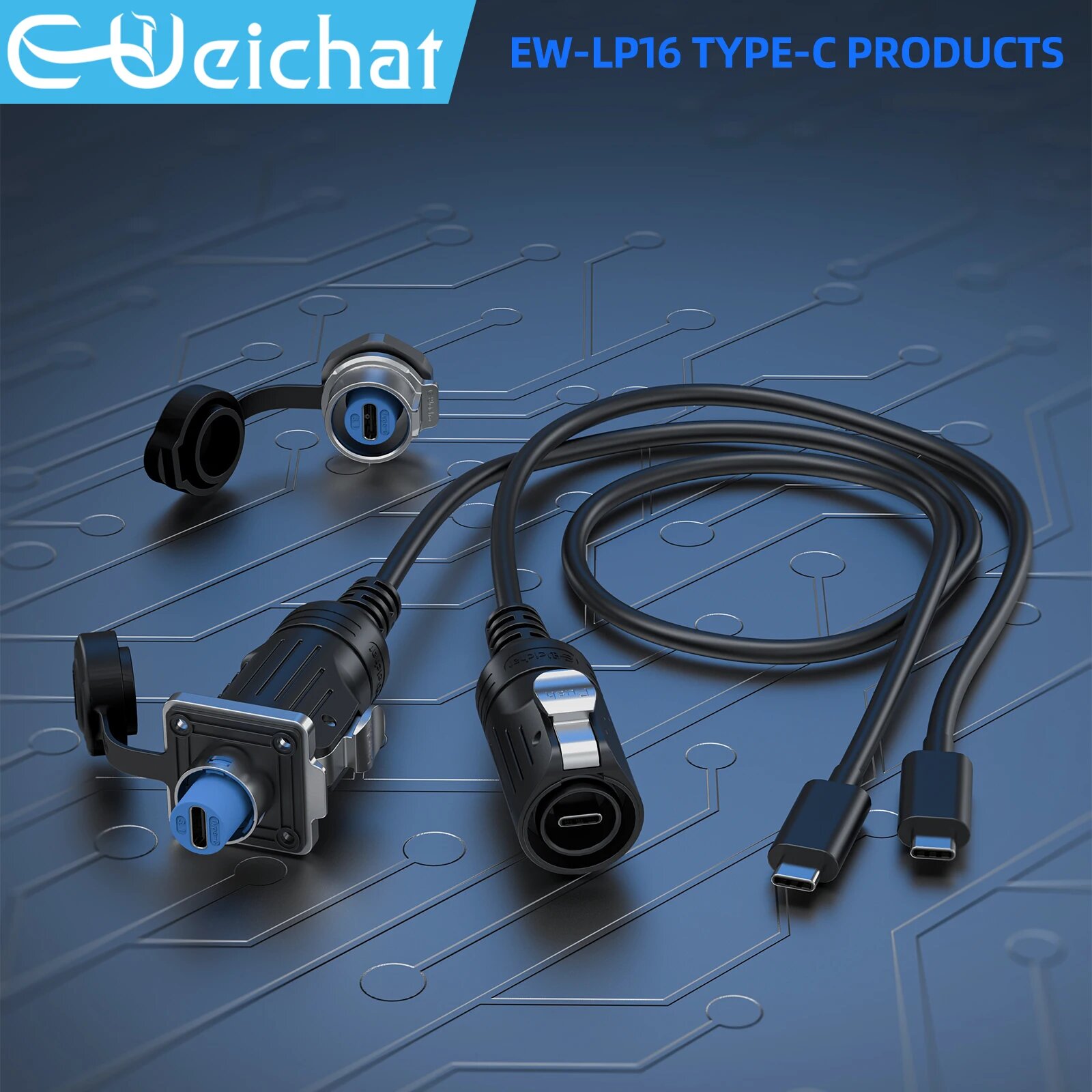 Разъем USB Type-C LP-16, Alloy Thread Socket — фото 1