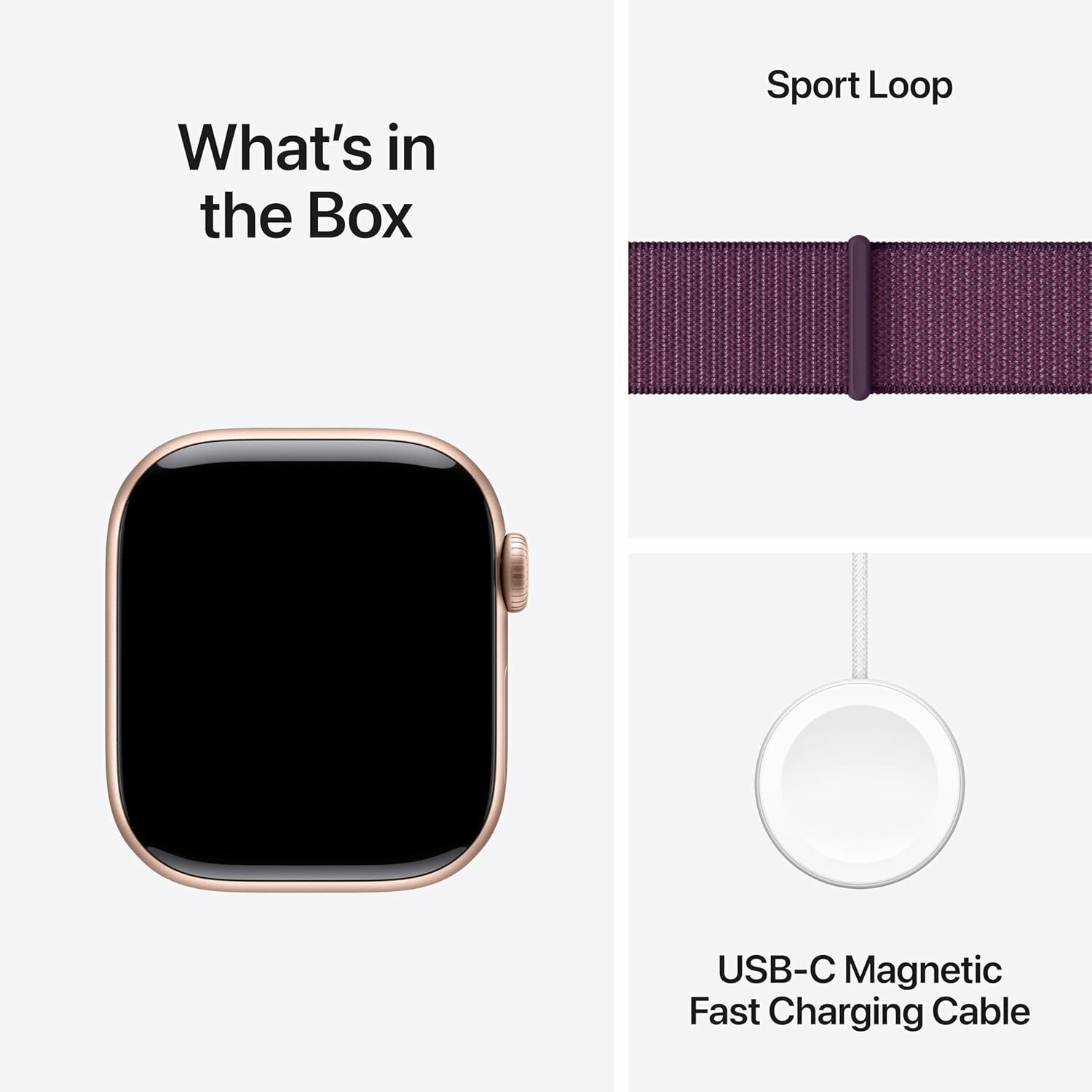 Часы Apple watch S10 42 Rose Gold Al Plum SL LTE (код модификации MWXC3)