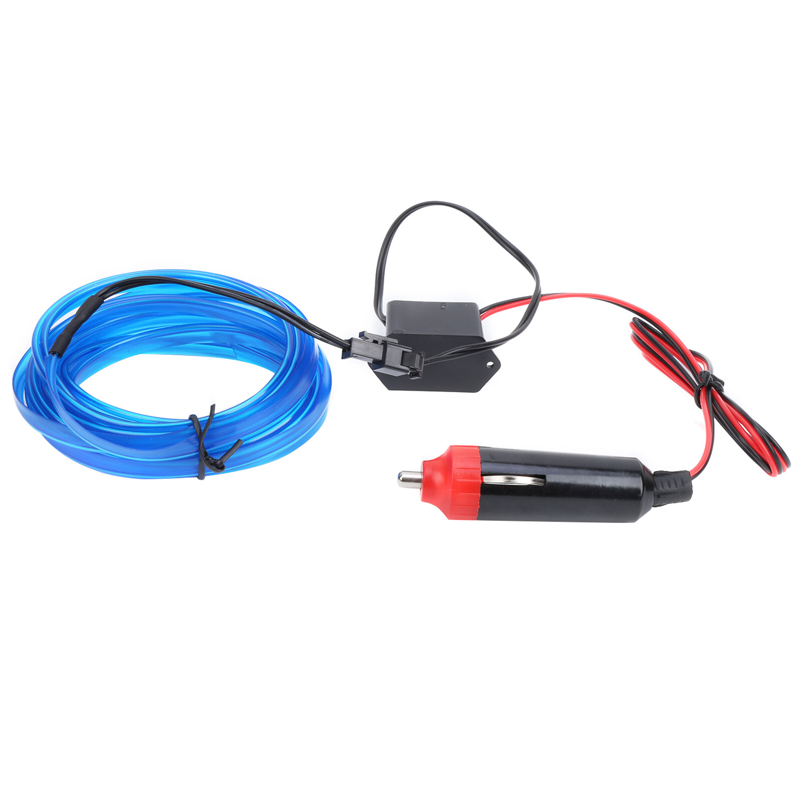 3 метра Внутреннего Освещения Автомобиля Автоматическая Светодиодная Лента Прикуриватель Для Сигар Ведущая Проволочная Трубка Неоновый Светло-Синий