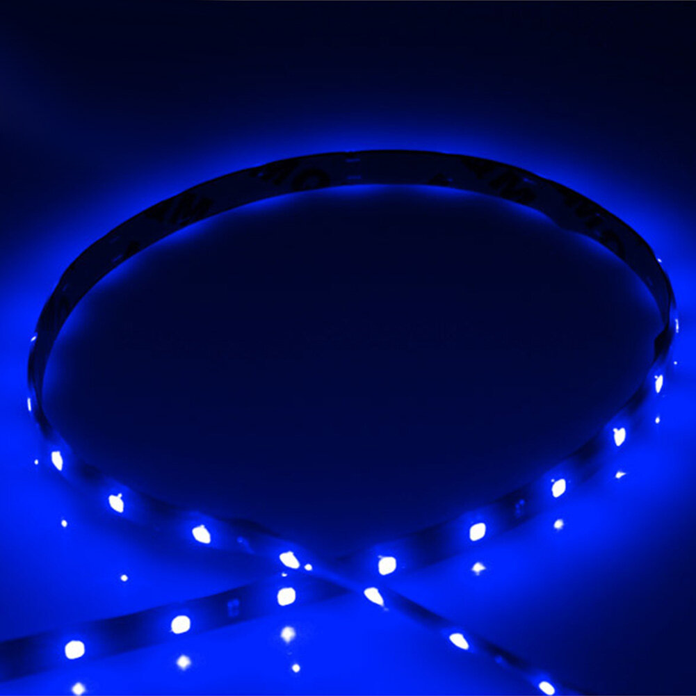 30 см светодиодная лента для автомобиля, 15 SMD — гибкая водонепроницаемая LED лента для ДХО и декоративной подсветки кузова, универсальная
