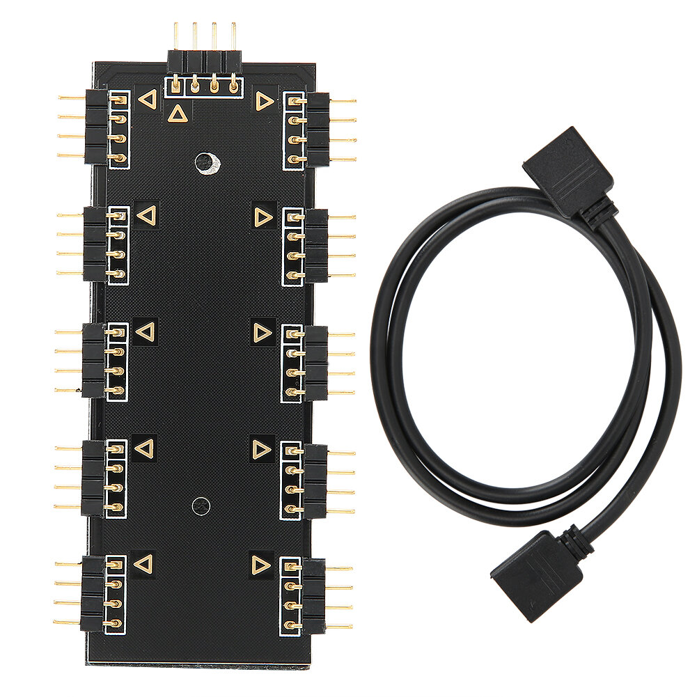 Концентратор RGB контроллер, 12V, 1-to-10, для вентиляторов
