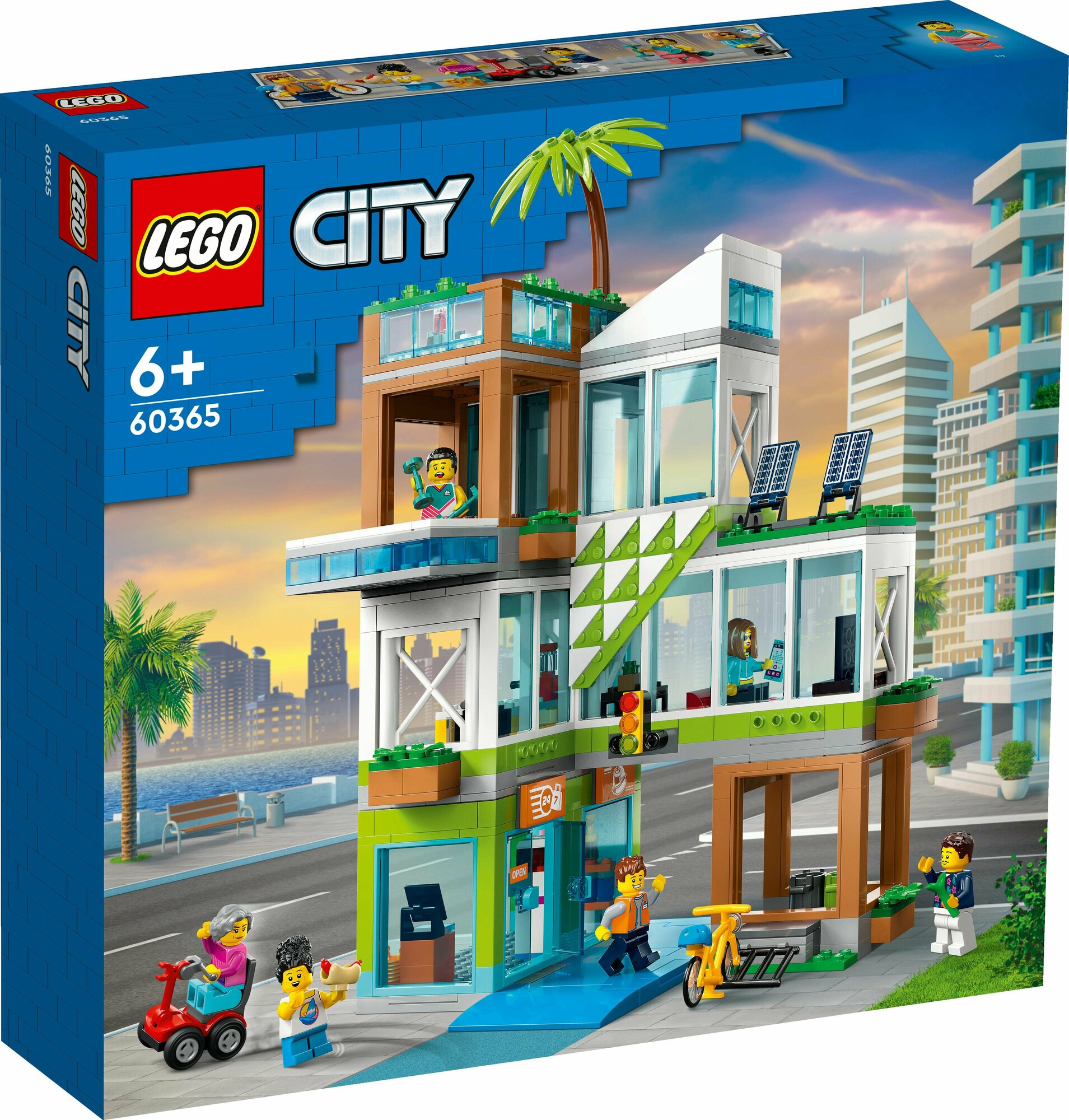 Конструктор LEGO City Многоквартирный дом, 688 деталей, 6+, 60365