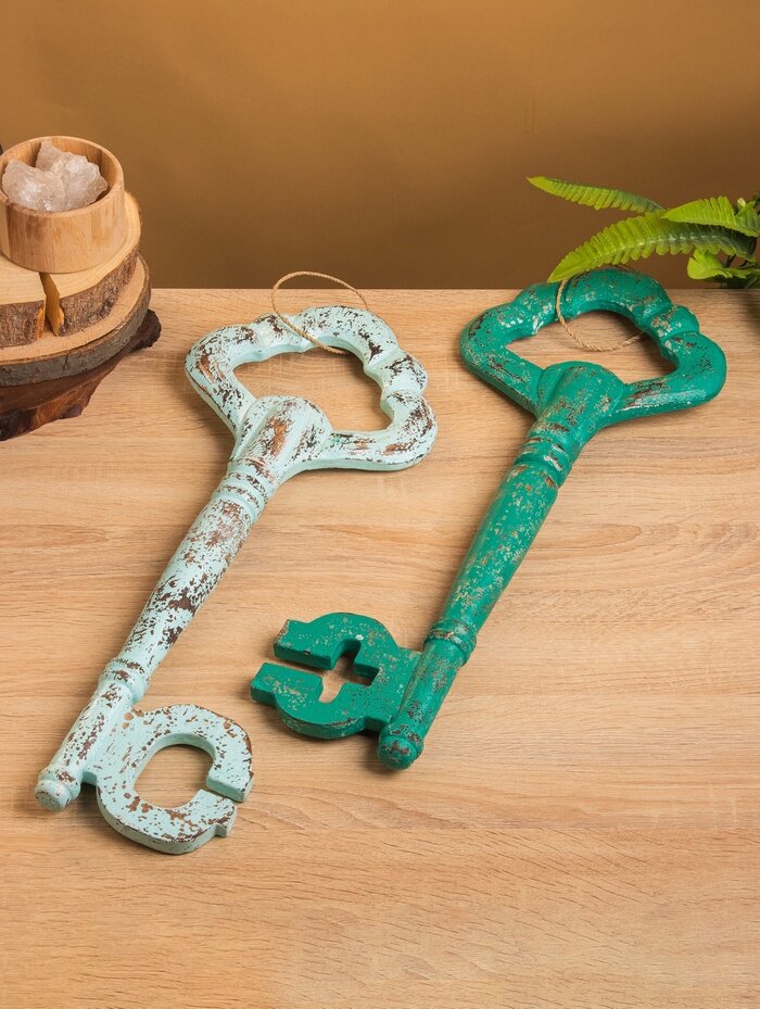 Сувенир «Ключ от счастья», 21×4.5×50 +/- 3 см, дерево, микс