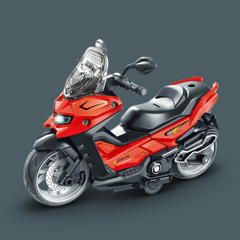 Игрушка мотоцикл полиции для моделирования с интерактивным звуком и светом стильк