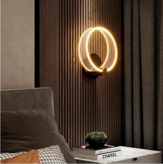 Скандинавская современная простая коридорная спальня настенная лампа