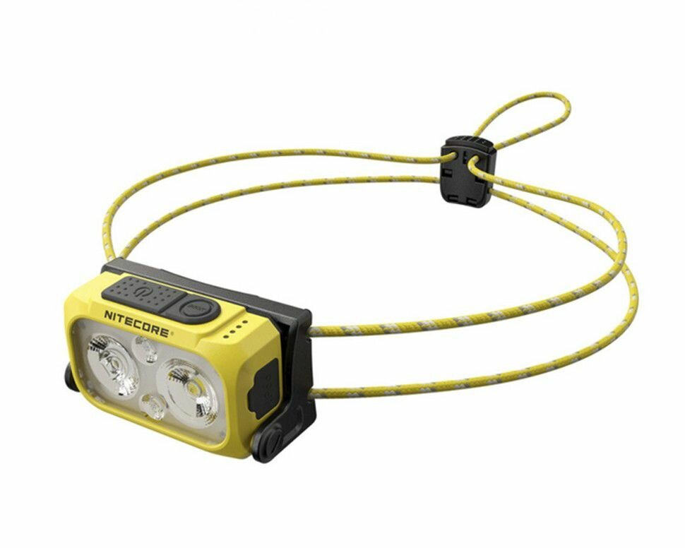 Фонарь Nitecore NU21 Yellow, Li-ion 650 mAh, 58 метров, 360 люмен (Комплект)，фонарик налобный аккумуляторный