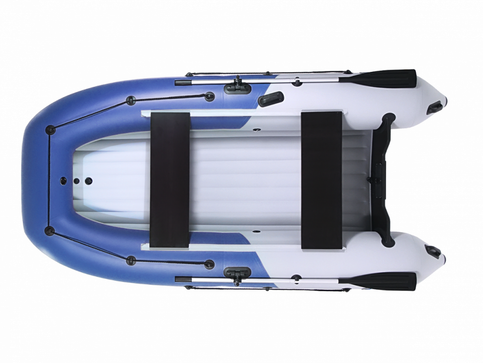 Надувная лодка НДНД Grouper 335W (серо-светлосиний)
