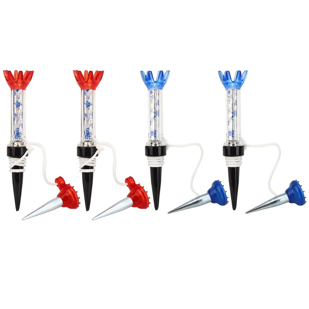 4 портативных подставки для мячей для гольфа с пружиной и магнитной опорой для тренировок и практики гольфистов.