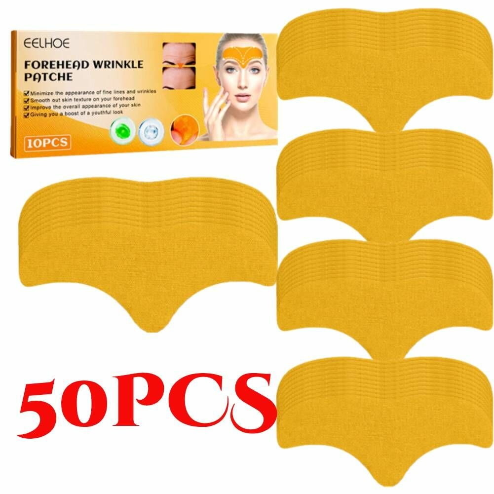 Патчи для лба от морщин / Тейпы коллагеновые 10 шт. / Лифтинг эффект, выравнивающие рельеф и тон кожи, с увлажняющим и питательным эффектом