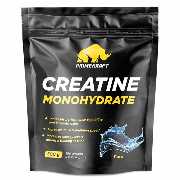 Креатин моногидрат Prime Kraft 500 гр чистый
