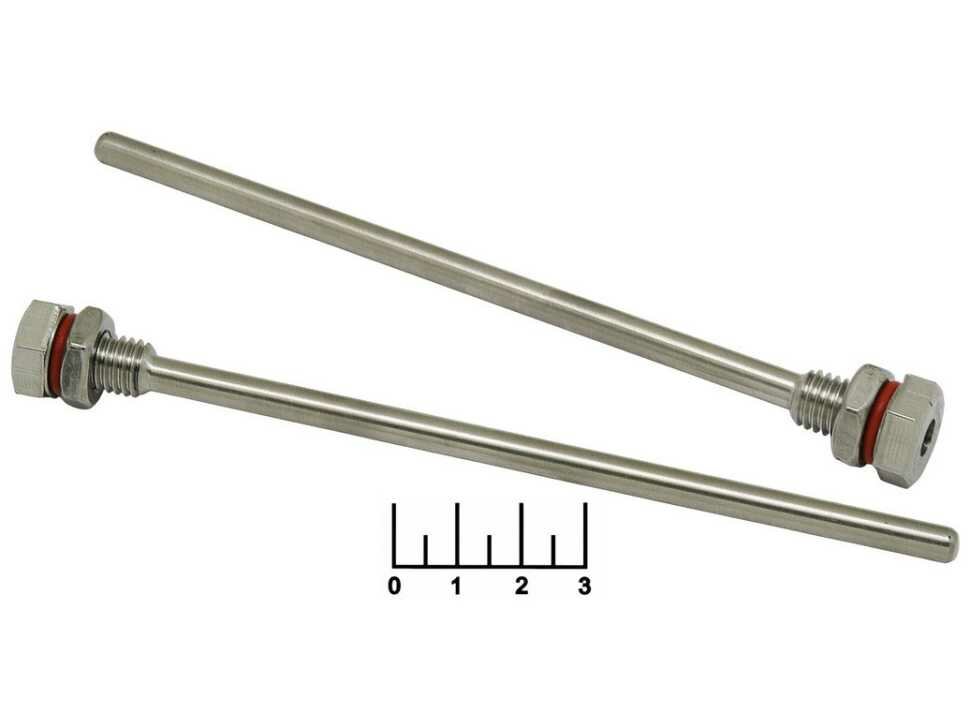 Гильза для погружного жидкостного датчика температуры 5*150мм М10