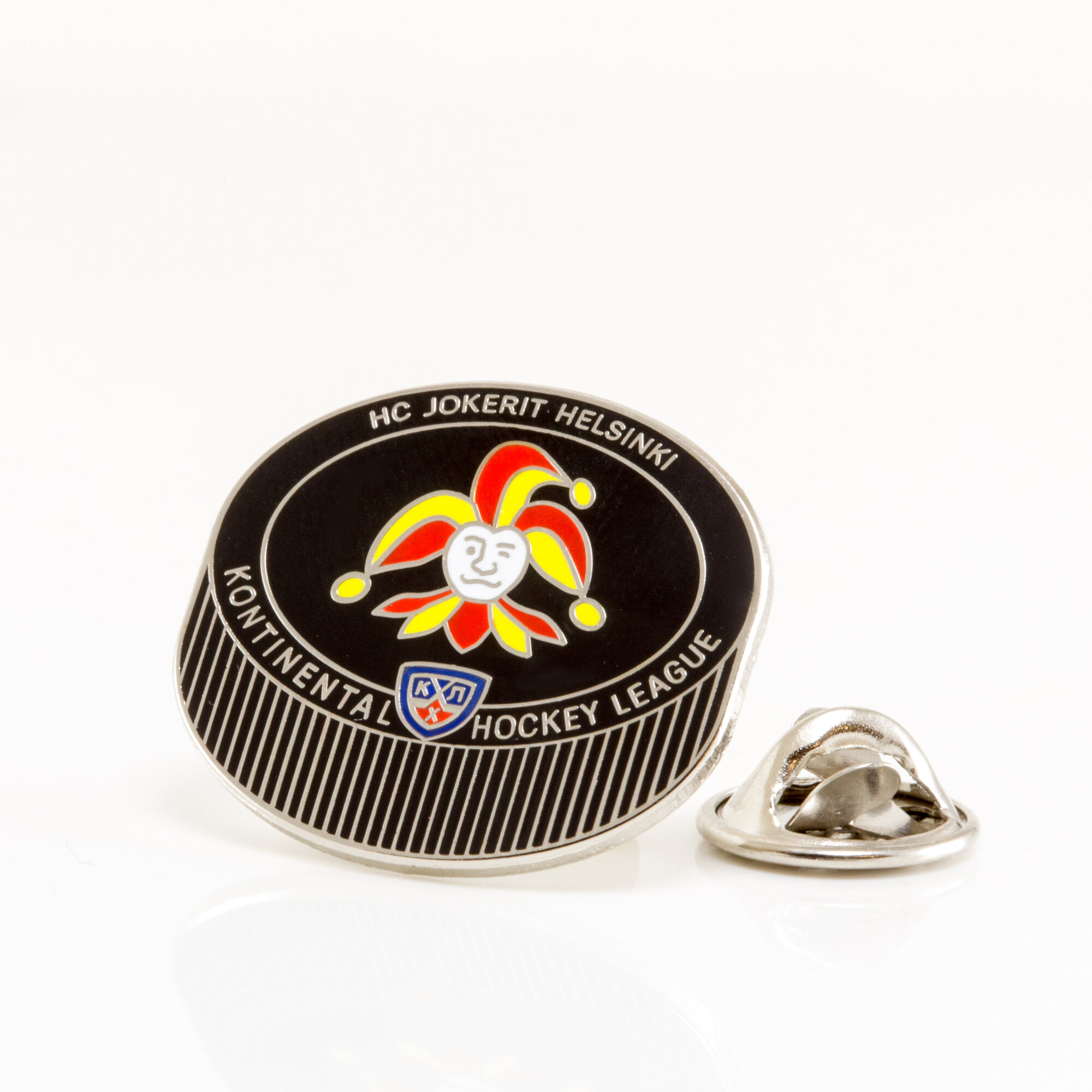 Хоккейный значок ХК Йокерит (Хельсинки, Финляндия) "Шайба"
