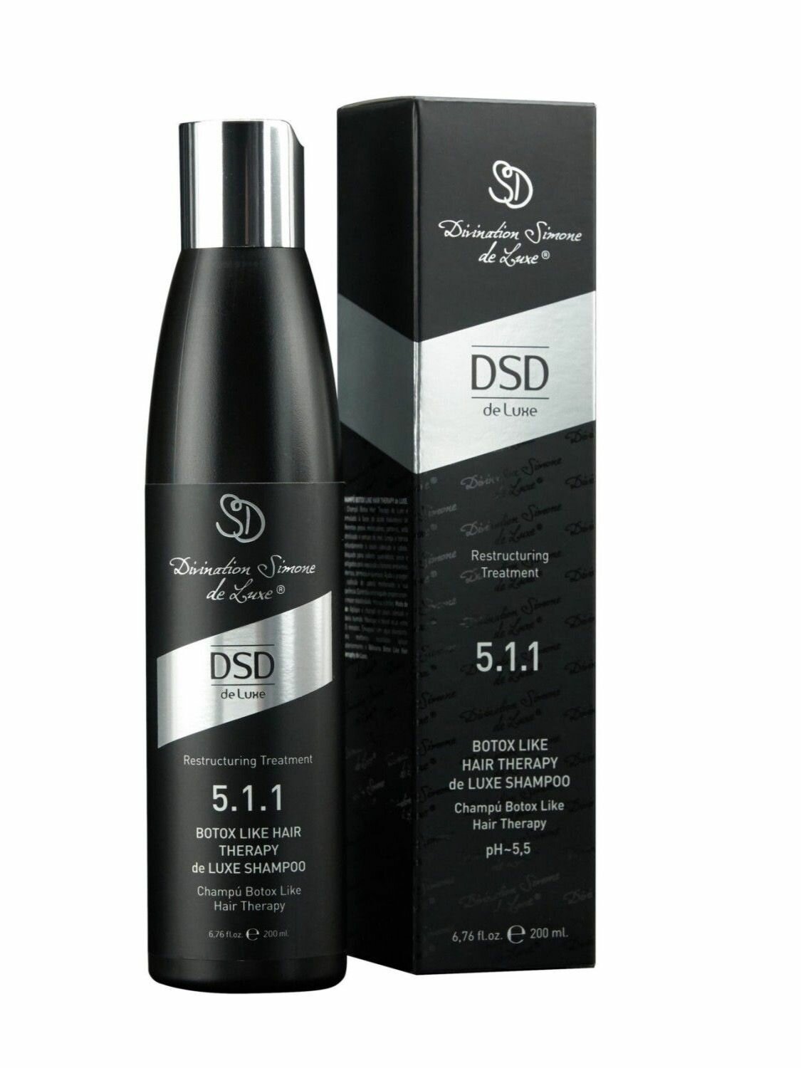 Восстанавливающий шампунь Ботокс для волос DsD de Luxe - 5.1.1 Botox Like Hair Therapy 200 мл