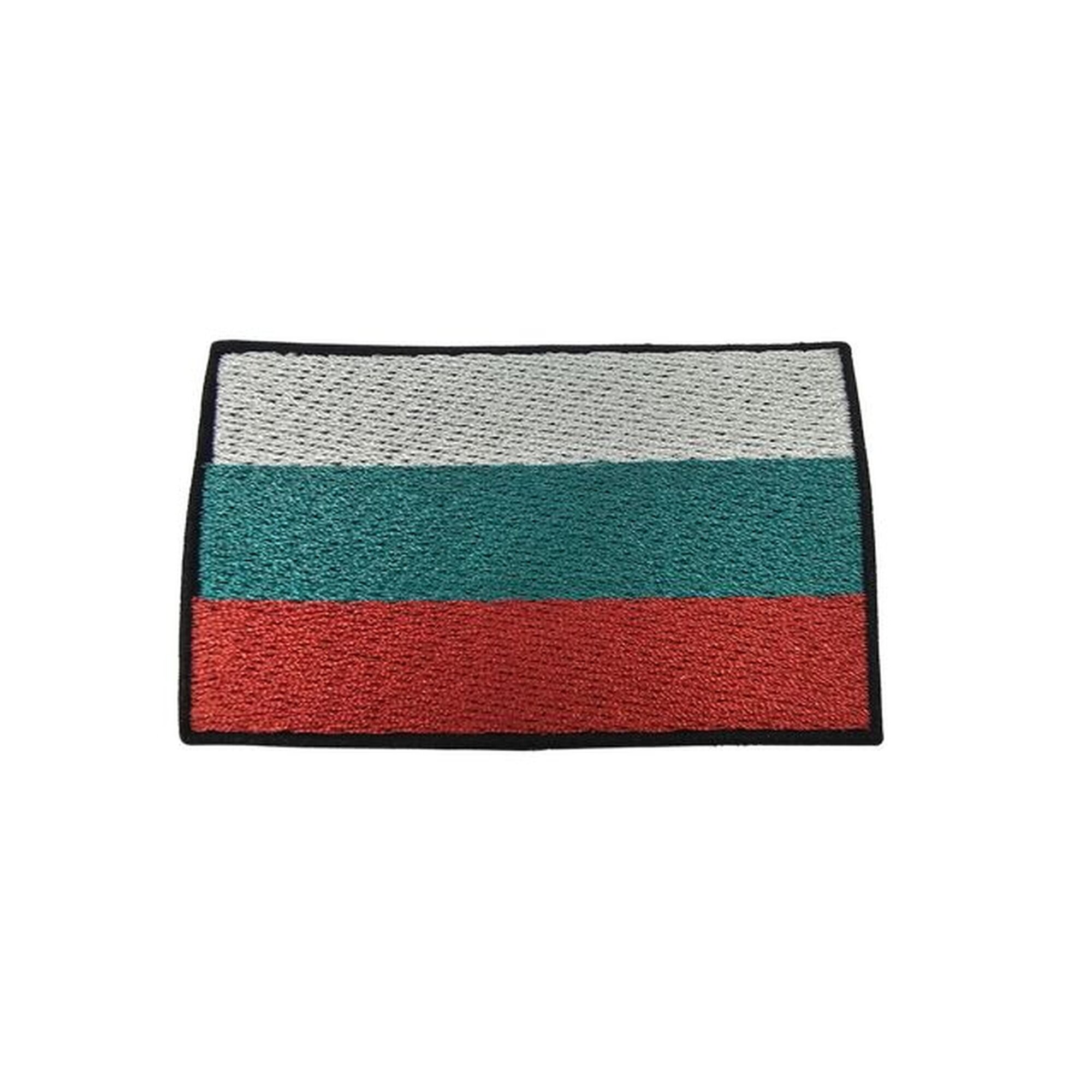 Нашивка Мега Принт "Флаг Болгарии", патч термоклеевой, размер 80x50 мм