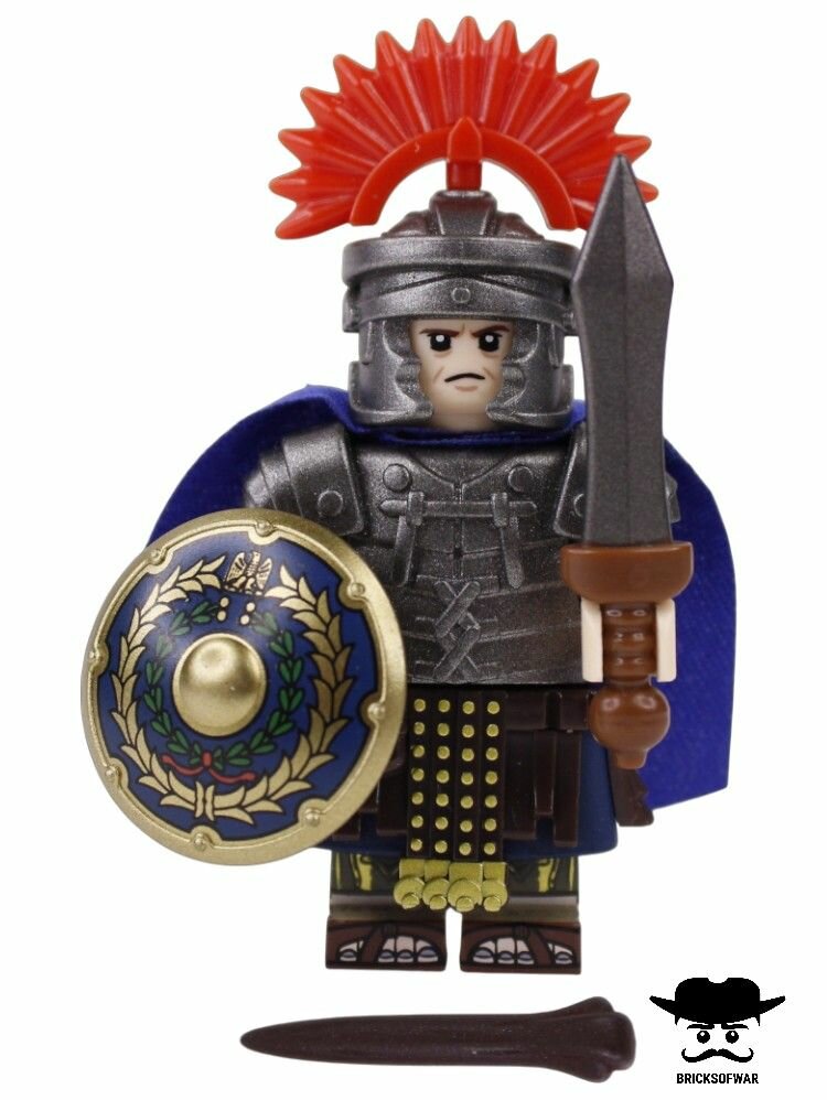 Фигурка солдата Римской империи. Военная минифигурка, армии, центурион. Совместима с Лего (1 шт, пакет), для людей старше 14 лет