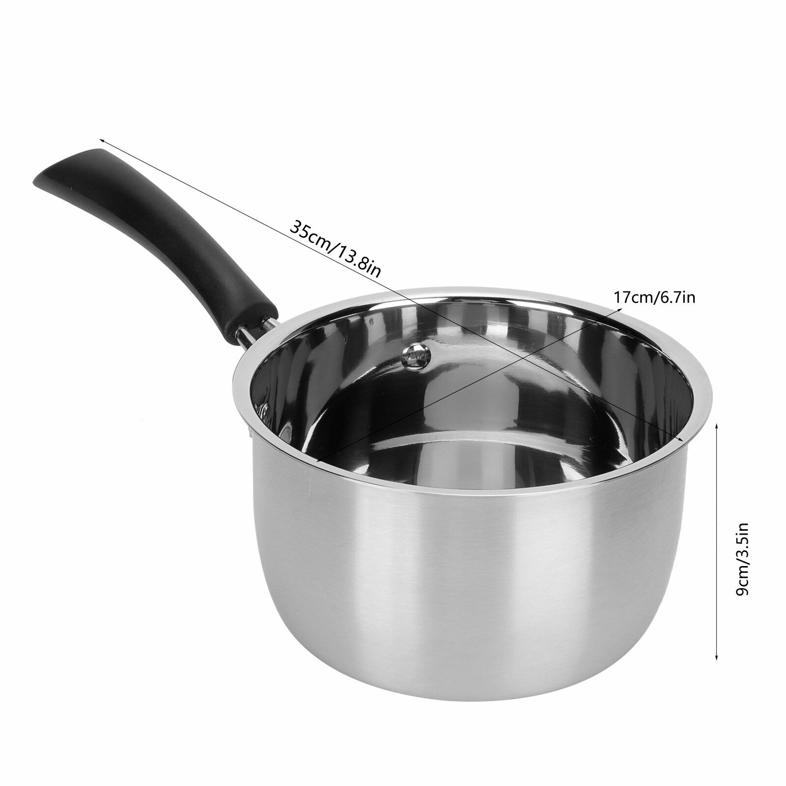 Молочная кастрюля с одной ручкой, многофункциональная кастрюля для супа, сотейник, кастрюля для детского питания, кухонная кастрюля