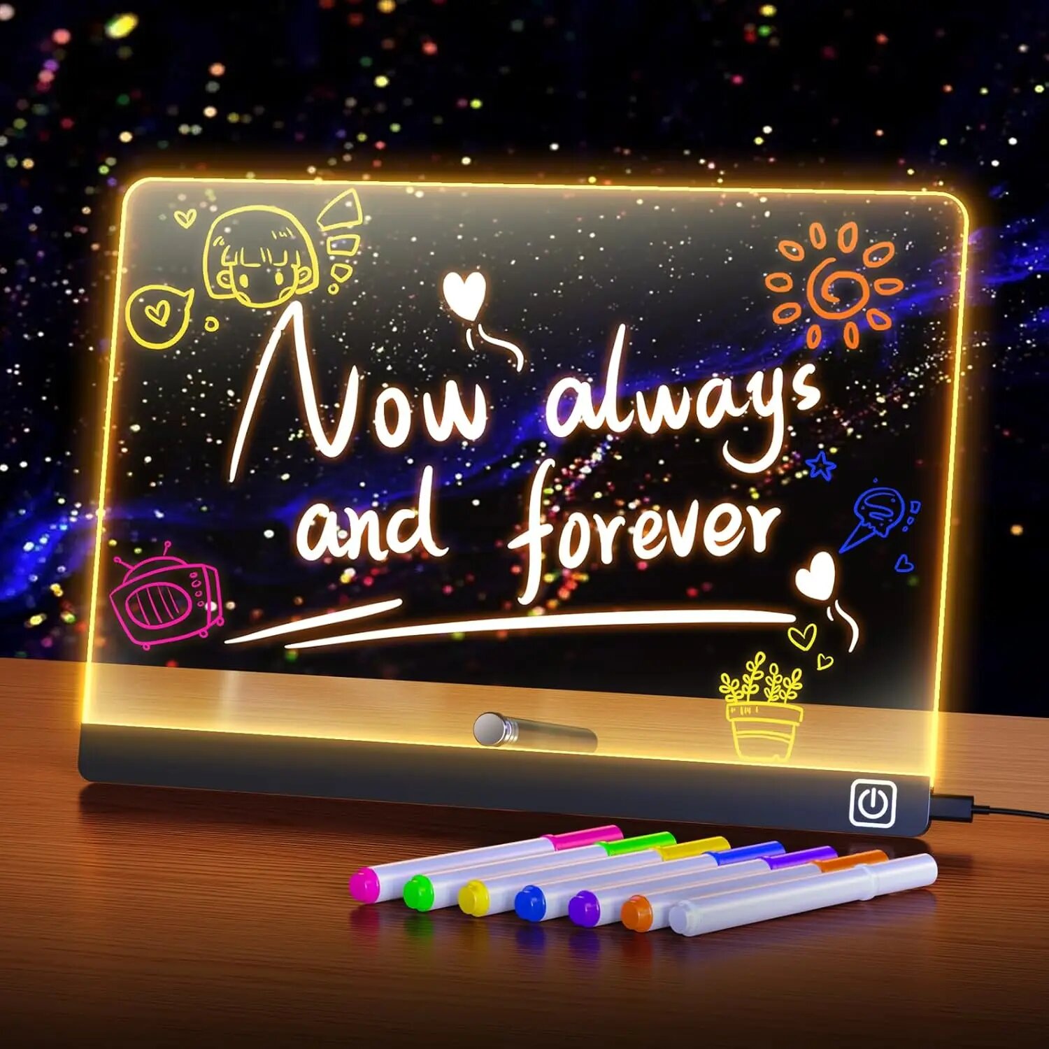 Световая доска 26x35 см, Memo, Message Board, Night Light, Note Board — фото 1