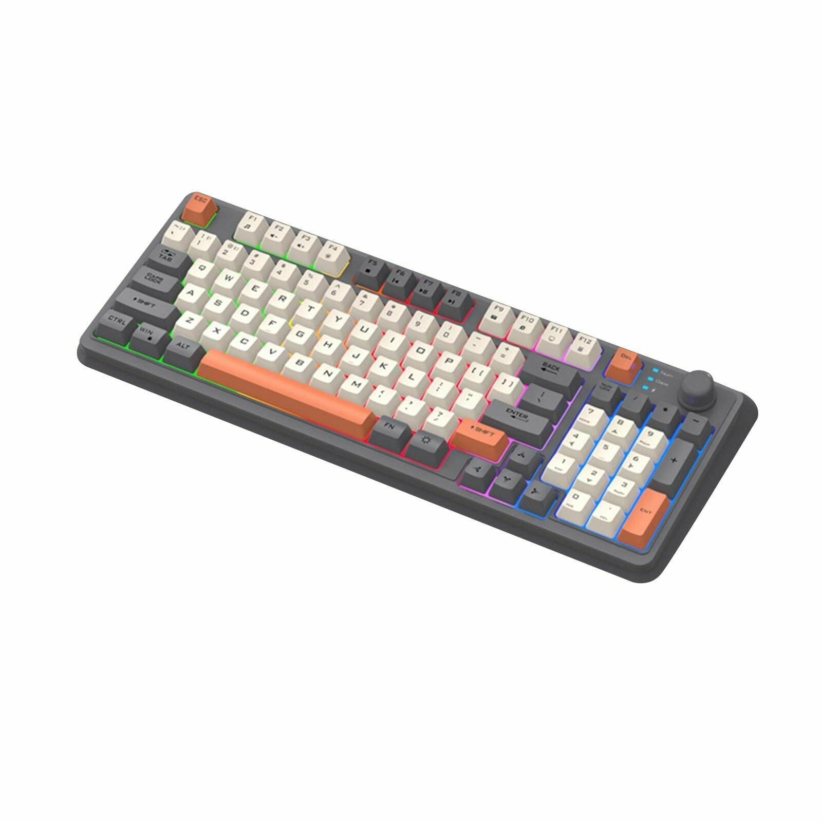 Клавиатура беспроводная K94, (Cherry MX Brown), Английская раскладка, разноцветный