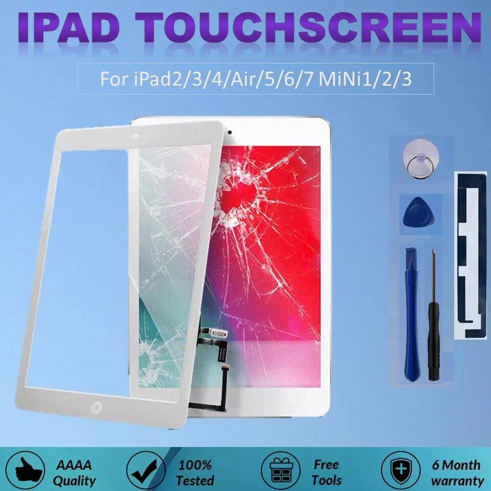Новый сенсорный экран для планшетов iPad Air 5 6 7 mini 1 2 3