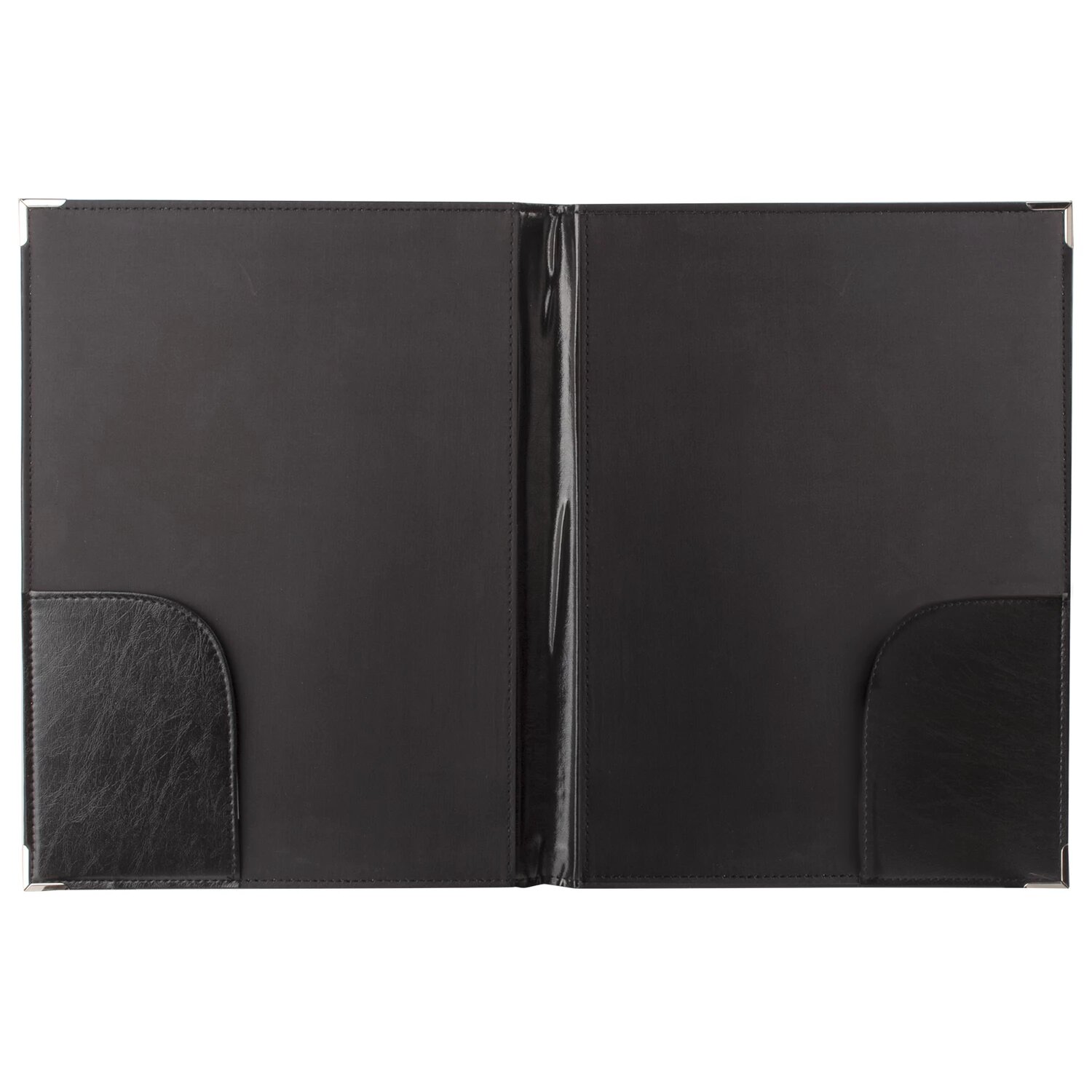 Папка адресная из кожзама без надписи, формат А4, 33252 см, черная