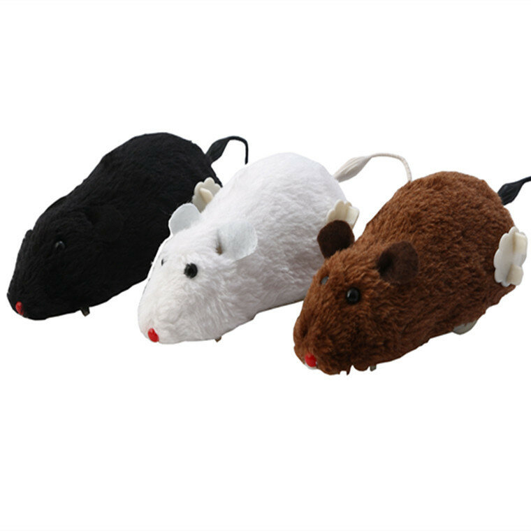 Плюшевые Заводной Мыши Дразнить Кошка Игрушка Мышь Бегущая Мышь Головоломка Дразнить Кошка Головоломка Волосы Игрушка
