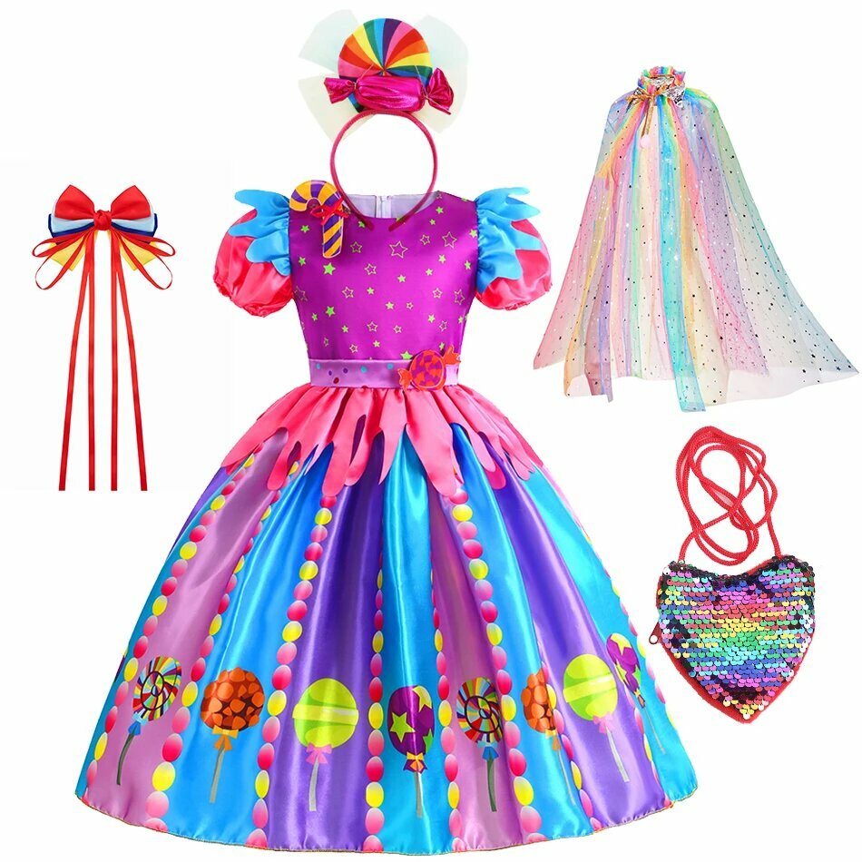 Детское платье оllobebe "Конфеты" 3-8 лет 4T Tag-M, Dress Sets 09