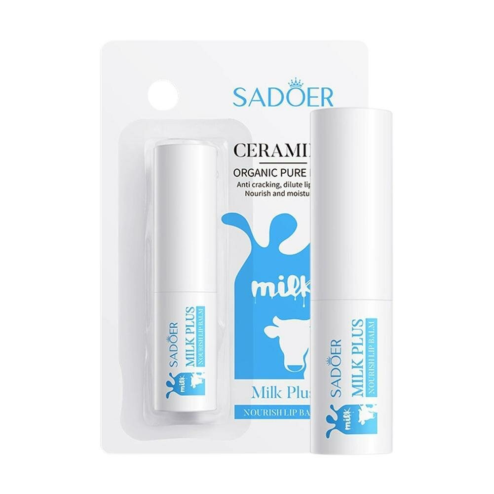 SADOER Бальзам для губ увлажняющий / гигиеническая помада для губ молоко